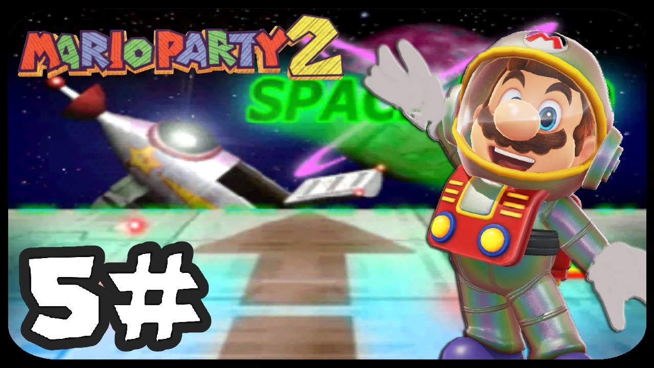 Let's Play - Mario Party 2 - Part 5 - Space Land - YouTube