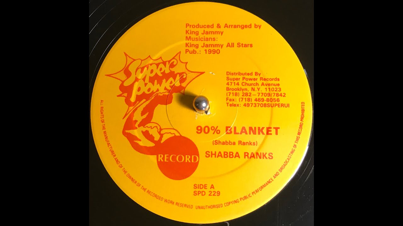 SHABBA RANKS. 90% BLANKET. 12inch. - YouTube
