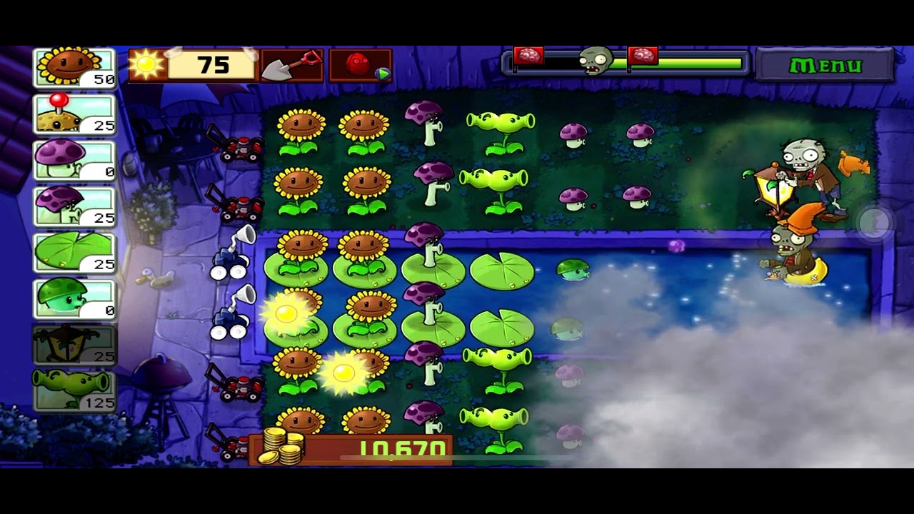 PLANTS VS ZOMBIES (PVZ) Level 4-7 - YouTube
