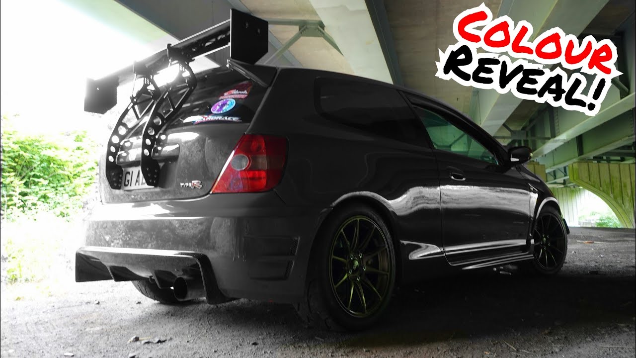 HONDA CIVIC PAINT REVEAL! **EP3 Track Build** - YouTube