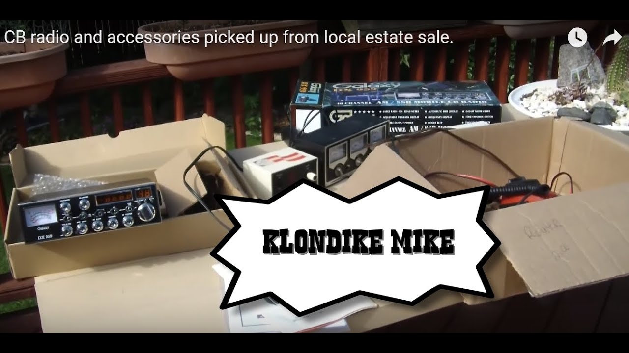 CB radio and accessories picked up from local estate sale. - YouTube