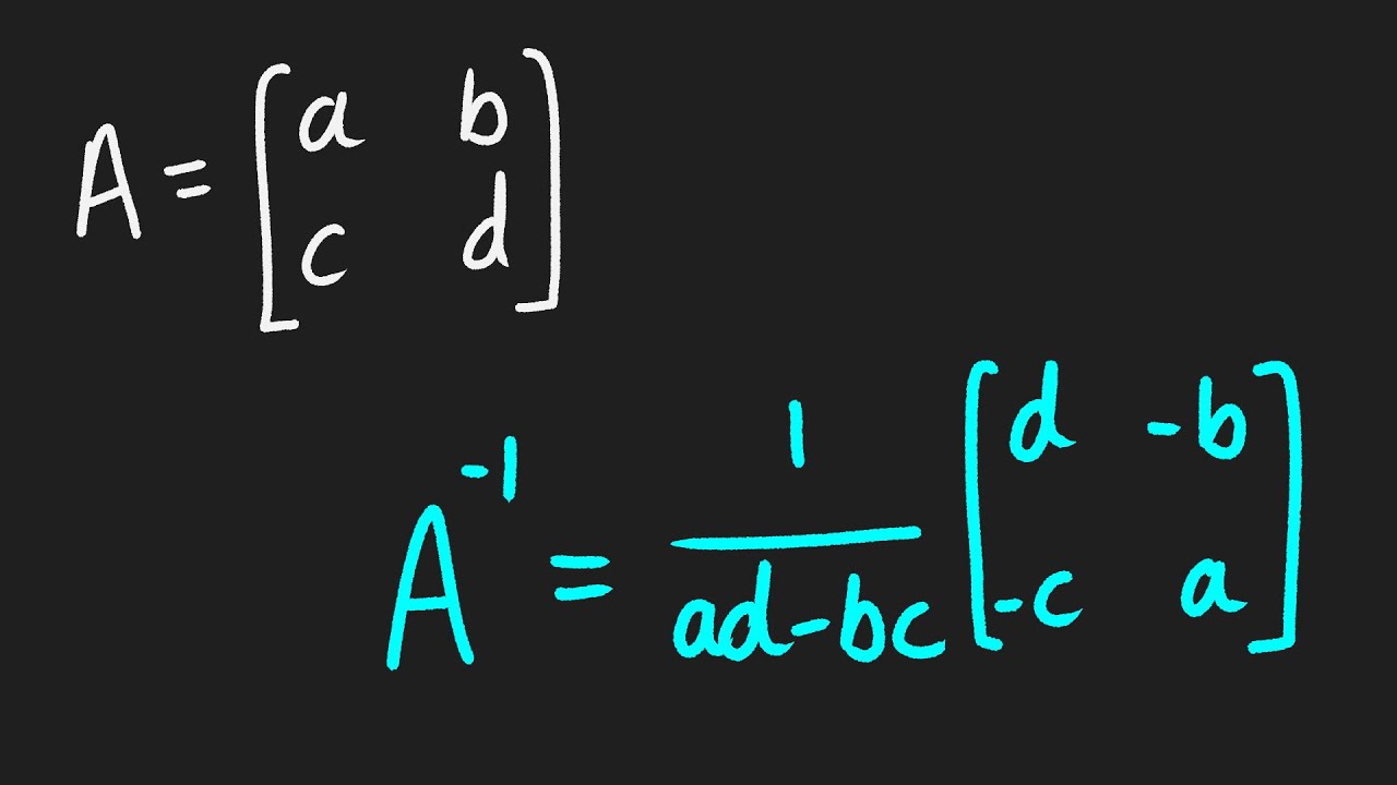 The Inverse Of A 2x2 Matrix Discovering Why It Is What It Is Guide