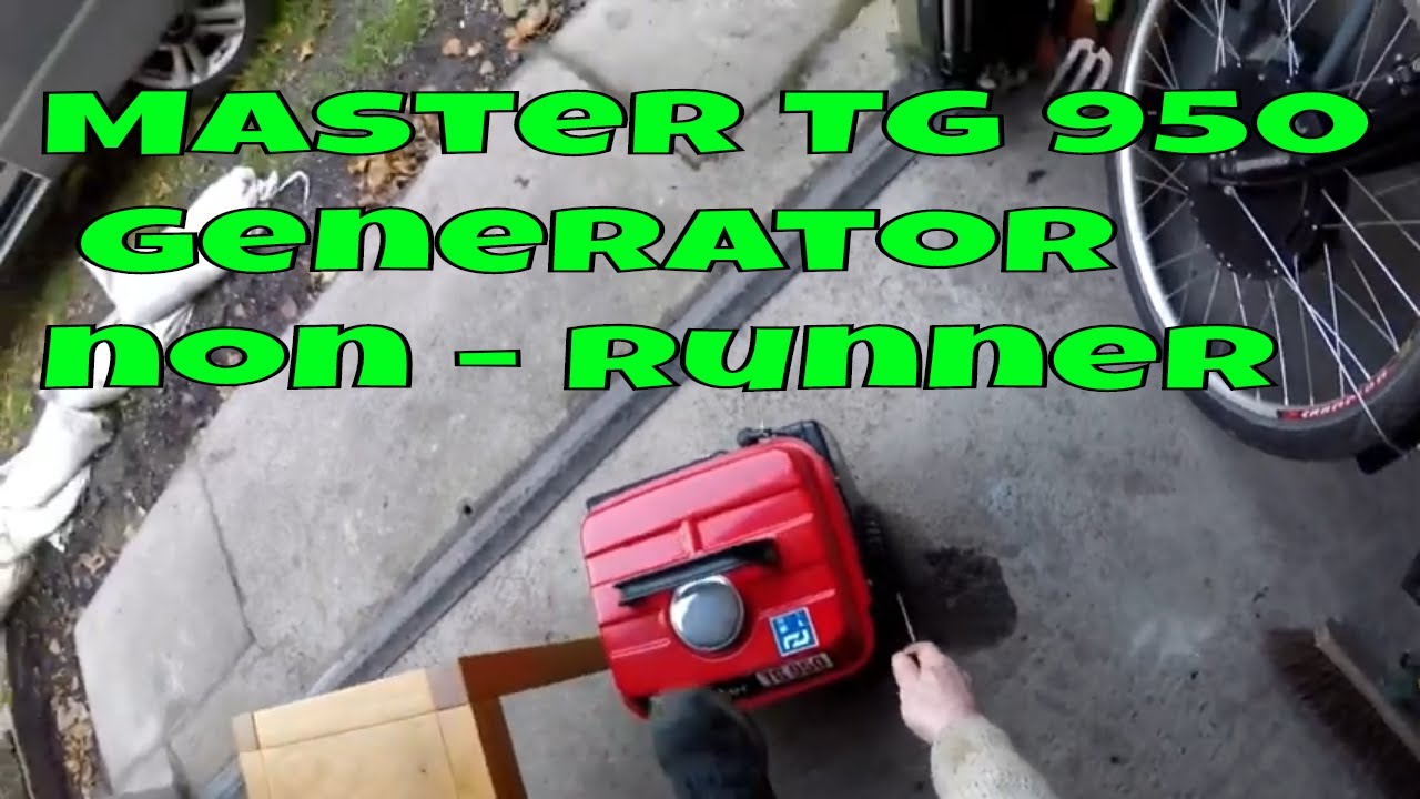 Master TG950 Generator -non runner - YouTube