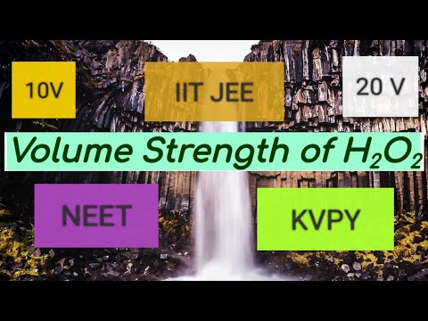 Physical Chemistry- Volume strength of H2O2 - YouTube