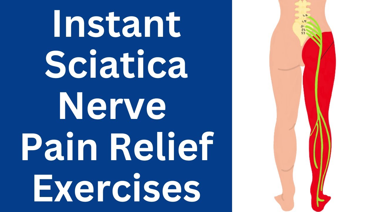 Instant Sciatica Nerve Pain Relief Exercises | Slip Disc And Sciatica ...