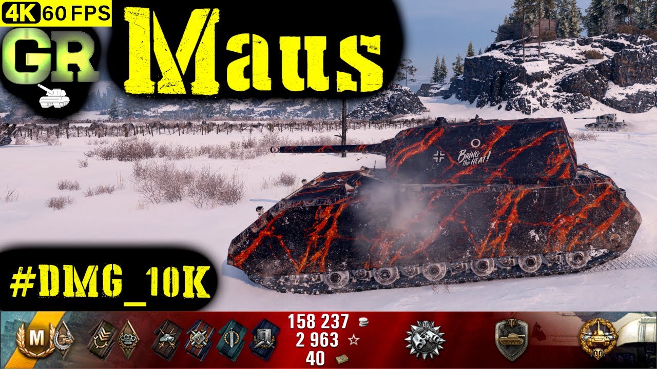 World Of Tanks Maus Replay 5 Kills 10k Dmg Patch 1 4 0 Youtube