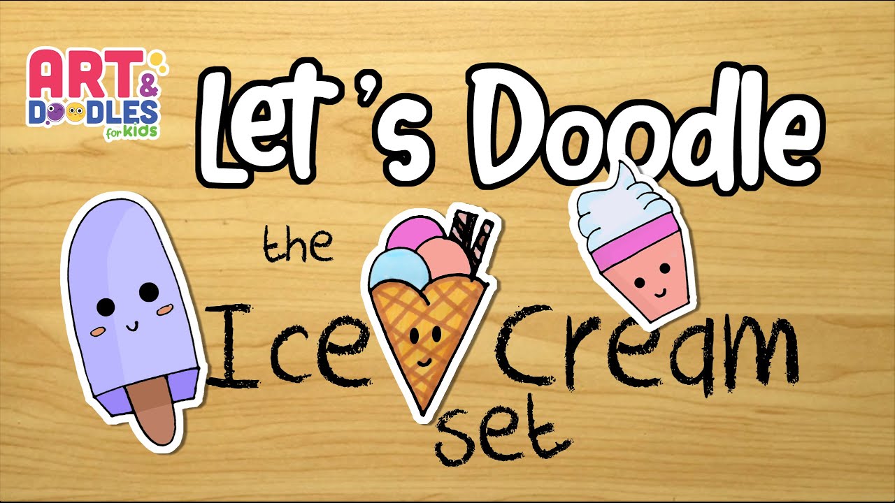 Let's doodle the ICE CREAM set - Saturday Morning Doodles! - YouTube