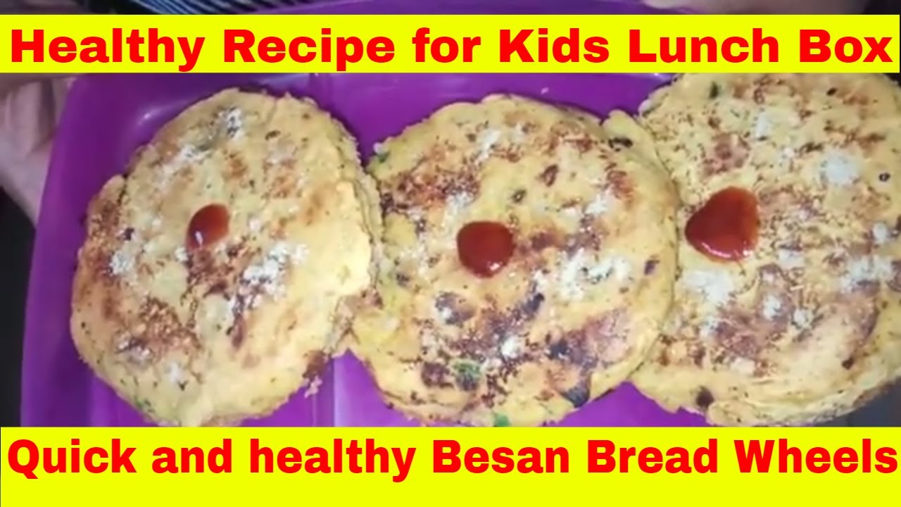 Quick and healthy Besan Bread Wheels Toast | Kids Lunch Box Recipes ...
