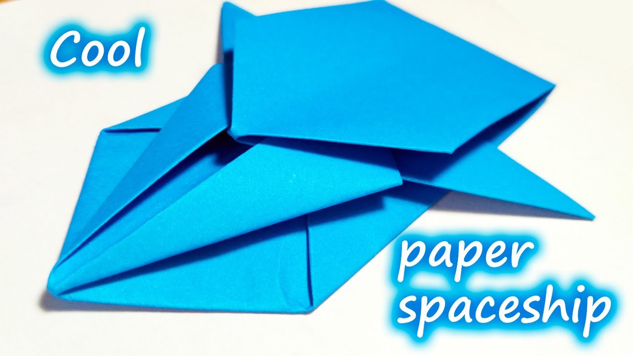 How to make a paper spaceship 🚀 (origami spaceship paper toy for kids) - YouTube