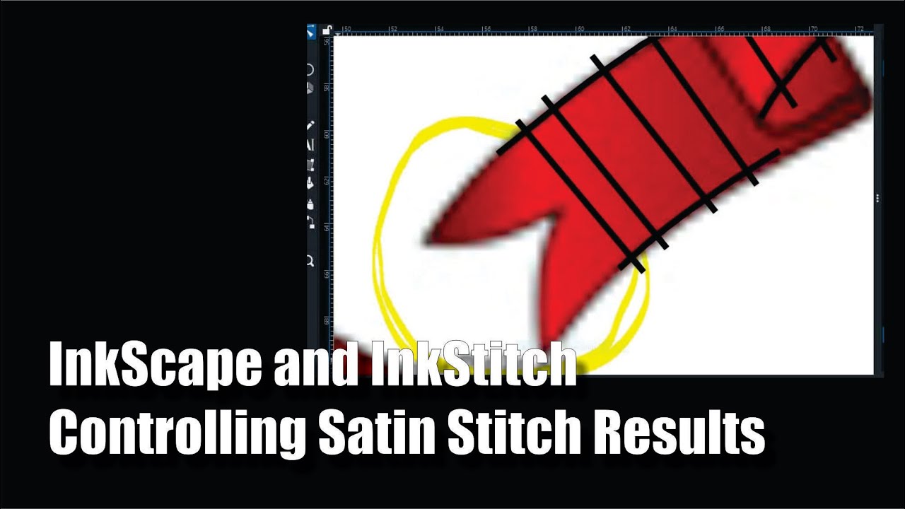 InkStitch and InkScape - Controlling Satin Stitches - YouTube