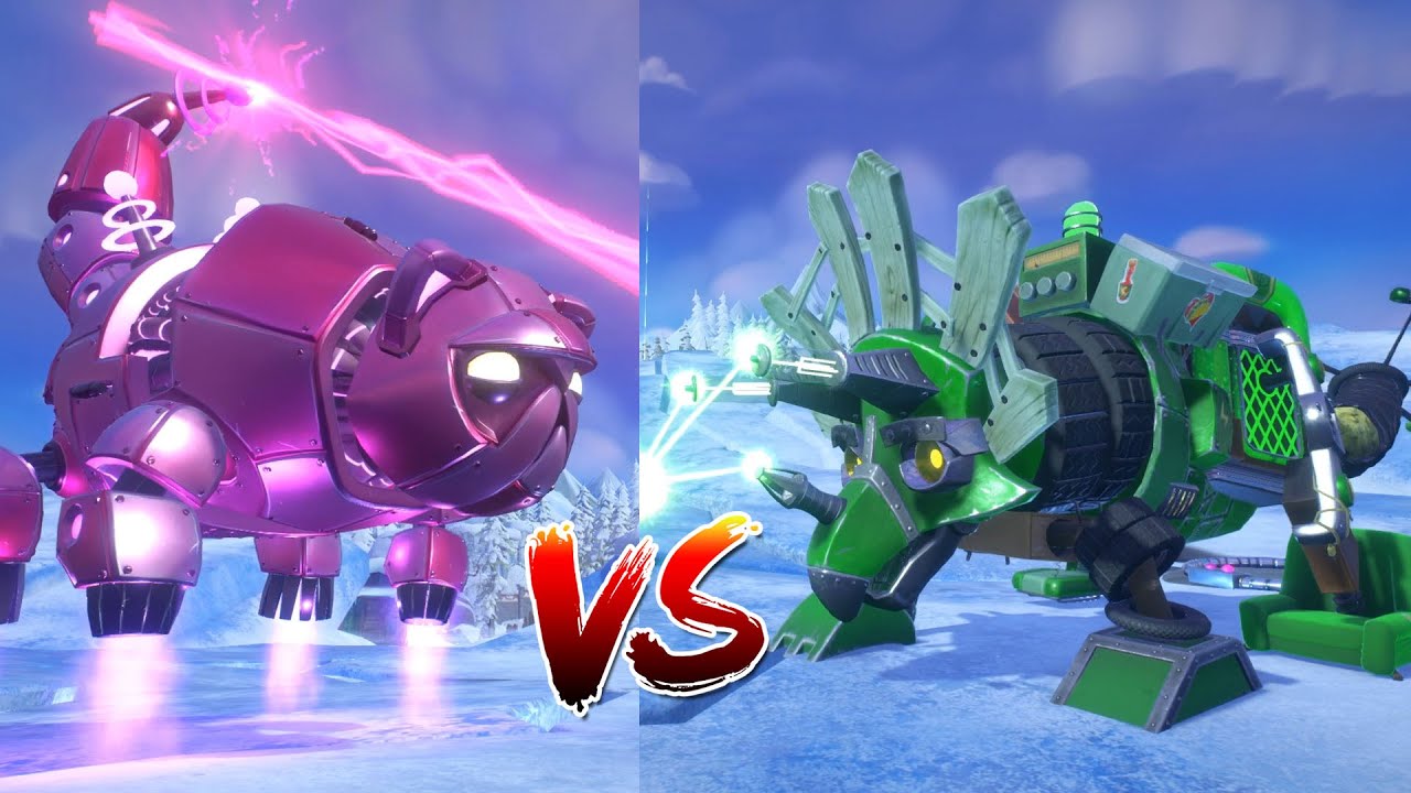 Robot Cat Vs Dino-Bot in the Backyard | PvZ Garden Warfare 2 - YouTube