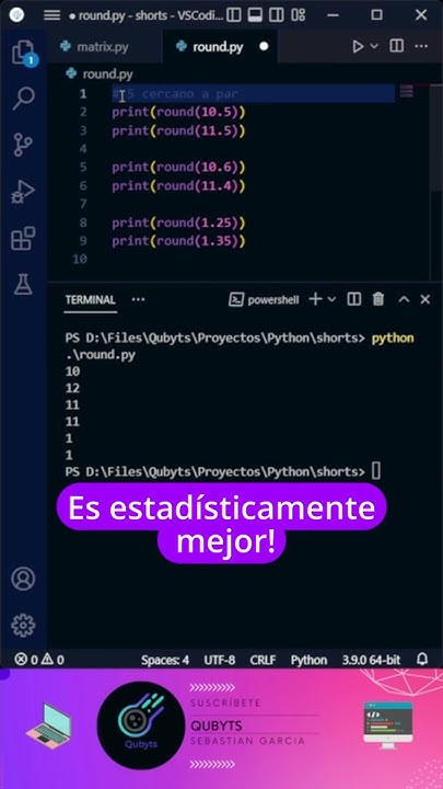 Que pasa con la función de redondeo en python 3? - YouTube