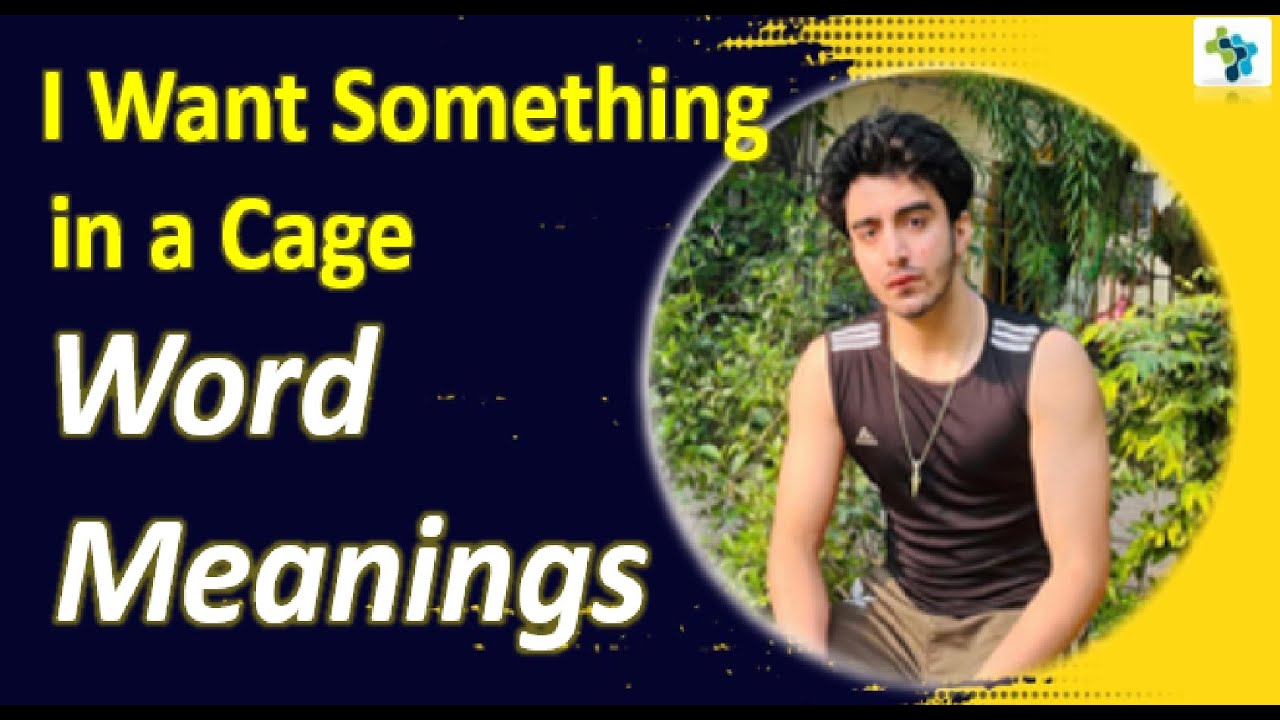 I Want Something In a Cage Word Meaning Class 7 English - YouTube