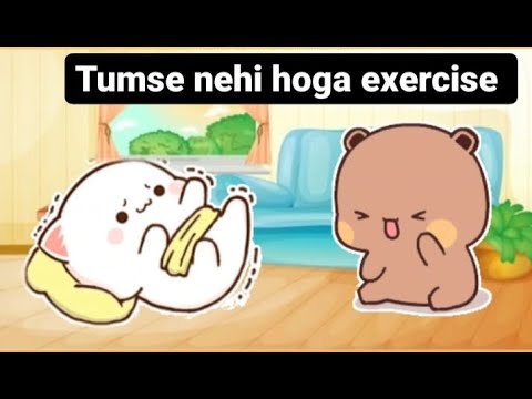 Bubu dudu exercise kar rahe hai bubu se nehi hoga exercise moti bubu ...