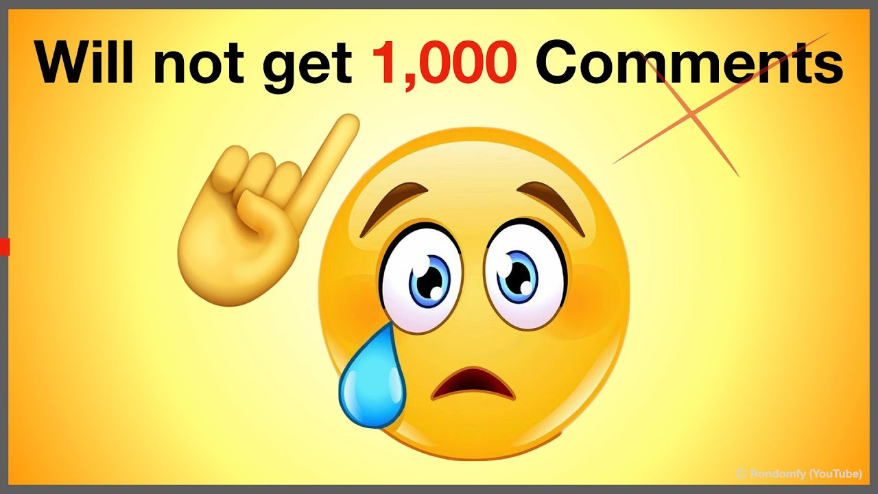 This video will never get 1,000 COMMENTS and LIKES [ Real ] 😢 - YouTube
