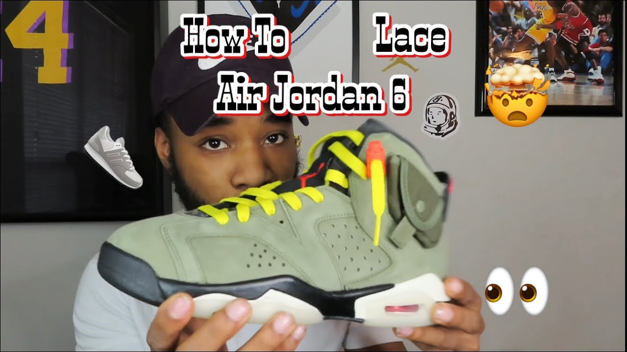 HOW TO LACE: Air Jordan Retro 6 ‼️🤯 - YouTube