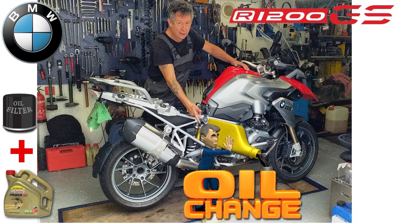 BMW R1200GS LC [2014] OIL & OILFILTER CHANGE.. IS IT EASY ?? The Old ...