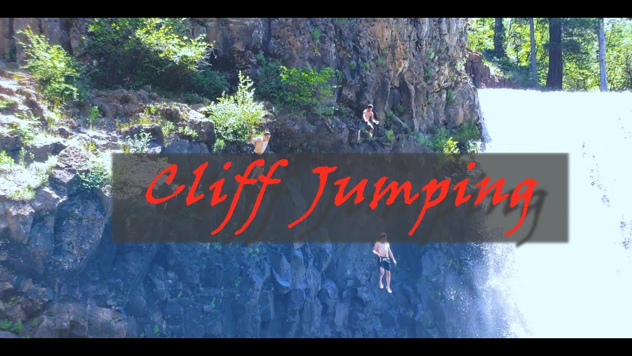 Cliff Jumping At McCloud Falls -Upper Fall - YouTube