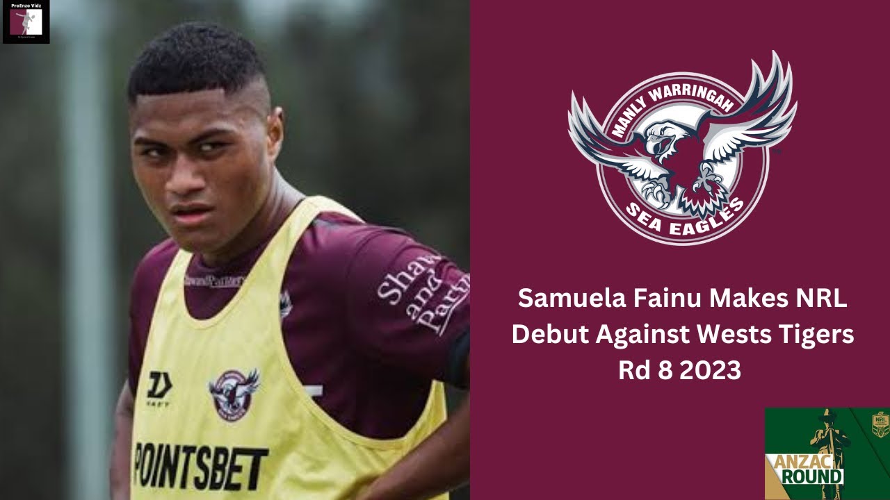 Samuela Fainu Makes NRL Debut Against Wests Tigers Rd 8 2023 - YouTube