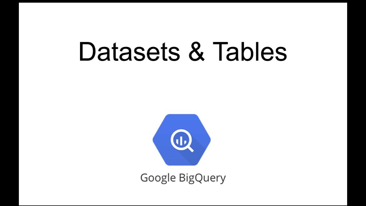 BigQuery - Datasets and Tables Explained - YouTube