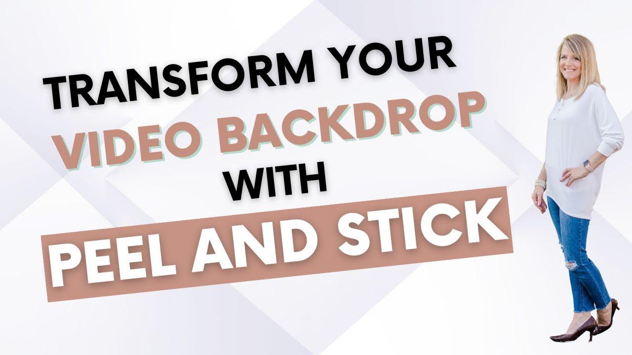Transform Your Backdrop with Peel and Stick - YouTube