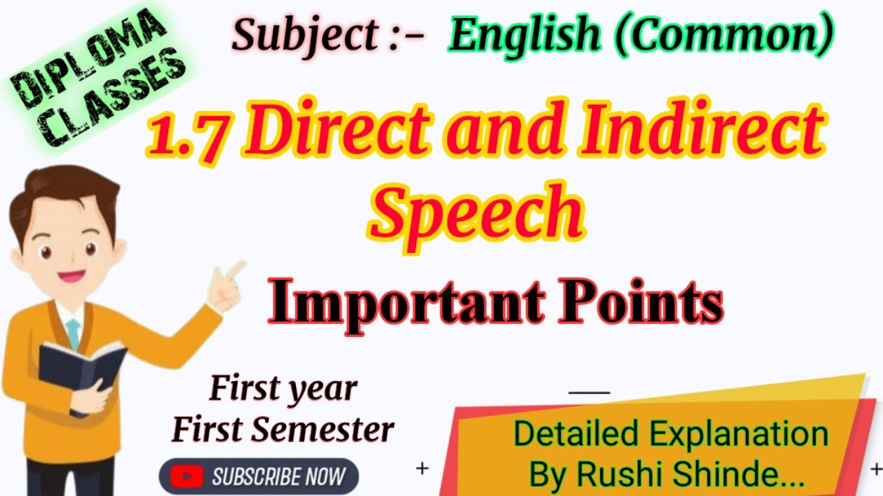 32# Direct and Indirect Speech | Important point | - YouTube