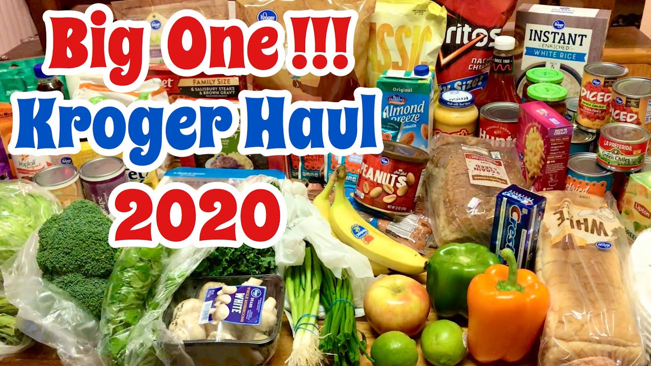 It’s A Kroger Haul 2020 | 1st Big Grocery Haul Of 2020!!! Kroger ...