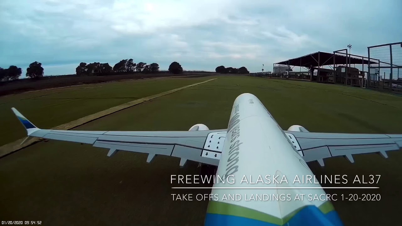 Freewing AL37 Alaska Airlines Take Offs and Landings at SACRC 01-20 ...