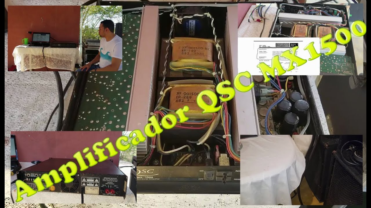 Amplificador QSC MX 1500 Dual, Como Activar El Modo Bridge Y Prueva De ...