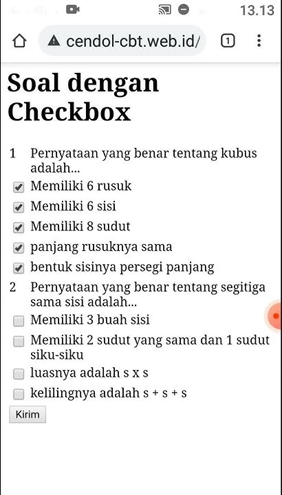 Soal pilihan ganda kompleks dengan Php - YouTube