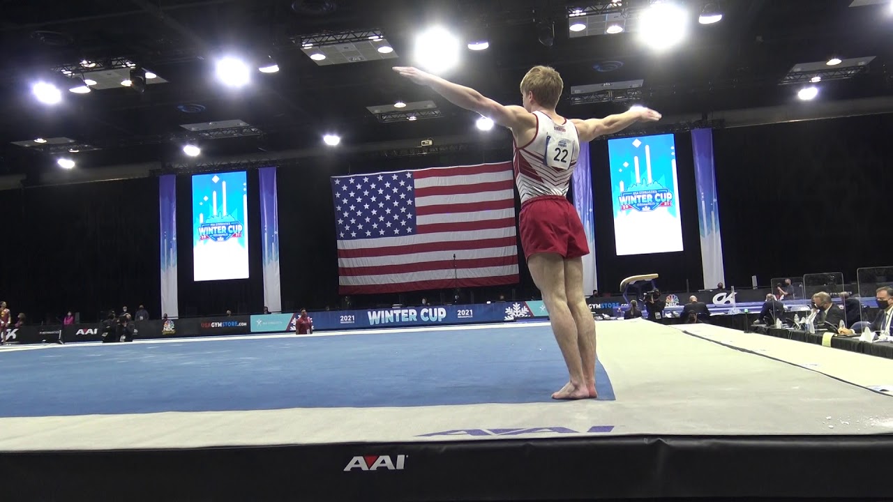 Riley Loos – Floor Exercise – 2021 Winter Cup - Senior Men Day 1 - YouTube