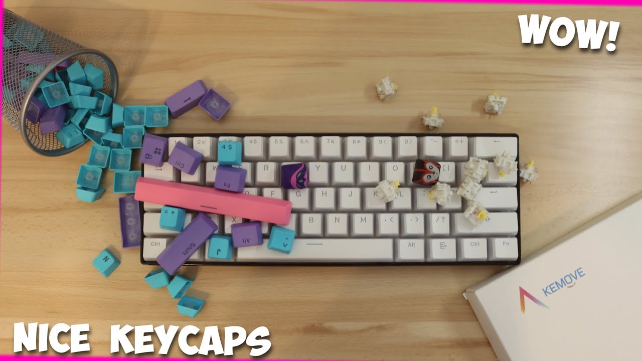 BEST Keycaps Sets For The RK61 - YouTube