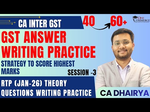 GST ANSWER WRITING PRACTICE SERIES, SESSION - 3 (DESCRIPTIVE WRITING ...