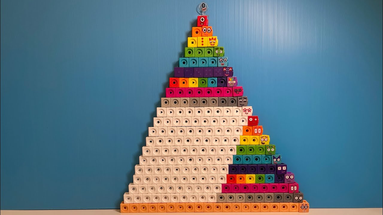 Numberblock merry Christmas tree from MathLink Cubes 0-20 DIY Christmas ...