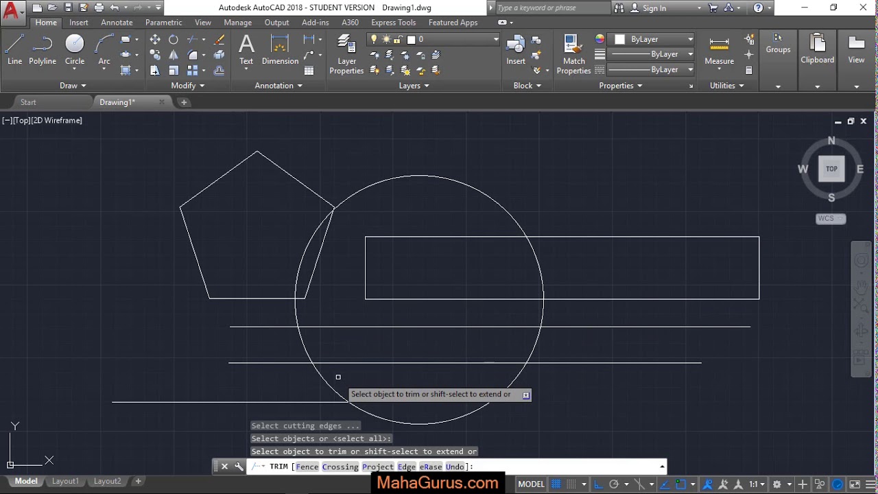 How To Use Trim In Autocad Trim Command In AutoCAD Trimming An Object how-to-use-trim-in-autocad-trim-command-in-autocad-trimming-an-object