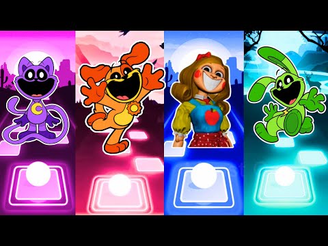 POPPY PLAYTIME CHAPTER 3 CatNap vs DogDay vs Miss Delight vs Hoppy Hopscotch - Tiles Hop - YouTube