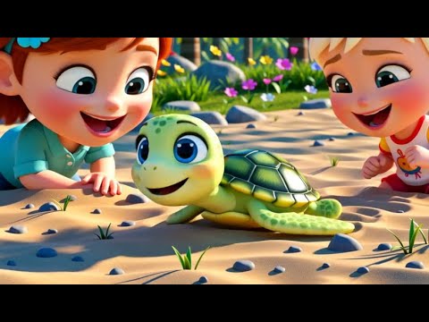 Oops! Baby Turtle Rolled the Round Apple | Funny Toddler Song | Kids Rhymes