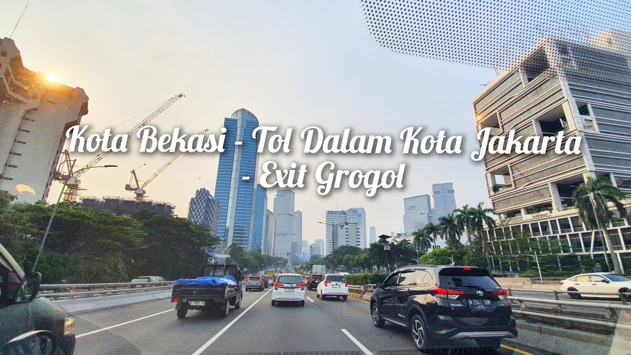 Kota Bekasi - Tol Dalam Kota Jakarta - Exit Grogol Sore Hari - YouTube