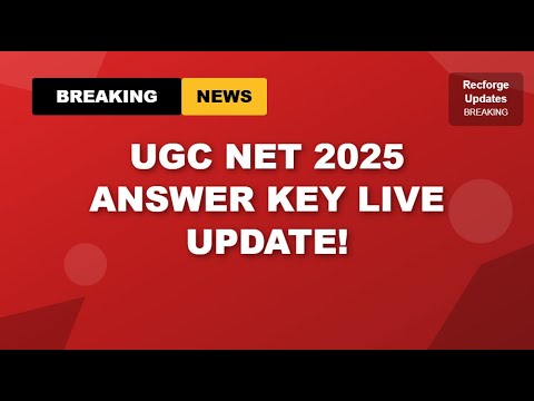 UGC NET 2025 Answer Key Released | How to Check & Challenge Now! - YouTube