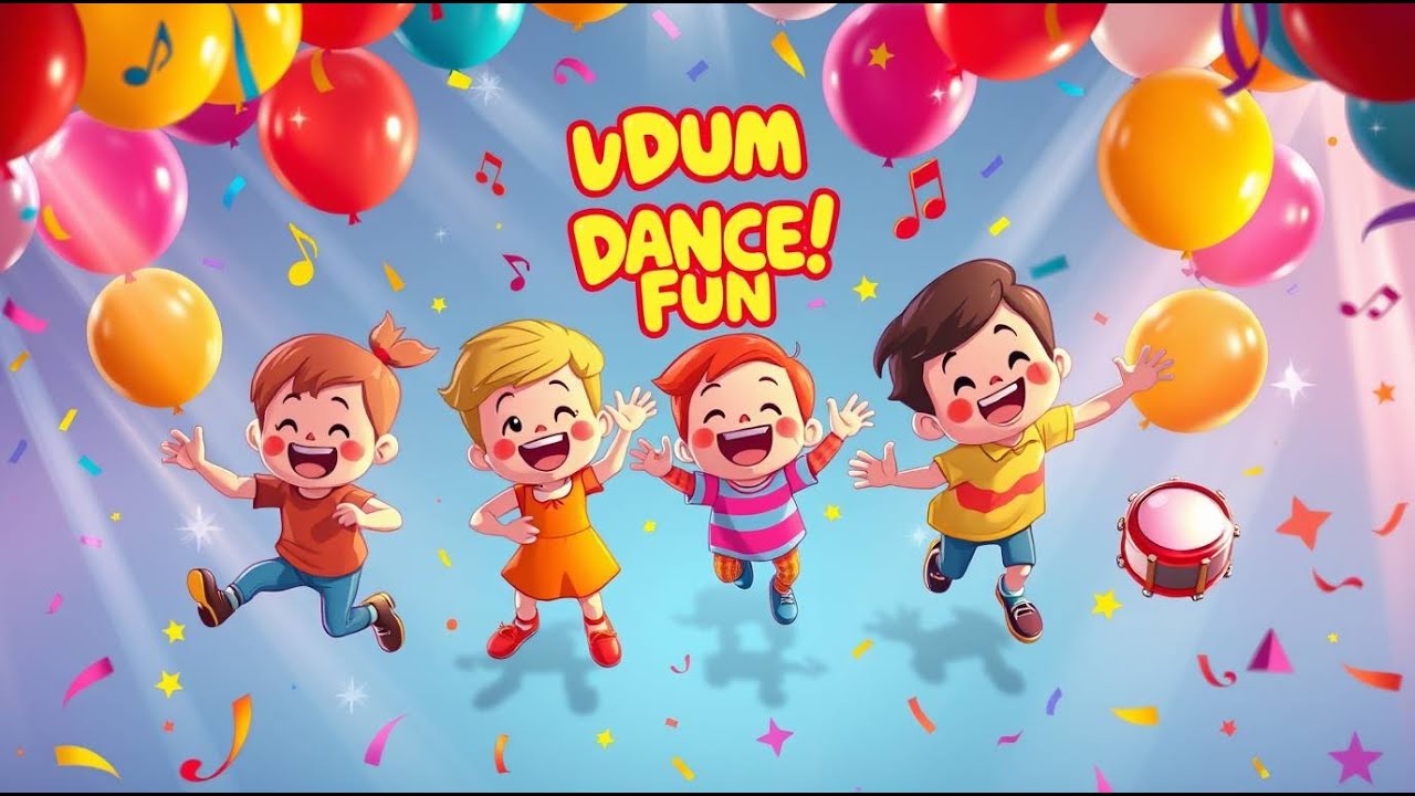 “Cute Kids Dancing to Dum Dum Beats” #kidssongs #ai #singalong # ...
