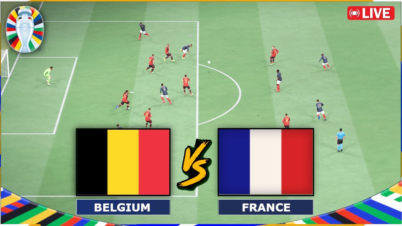 🔴LIVE : Belgium vs France | PLAY OFFS | UEFA Euro Cup 2024 | Full Match ...