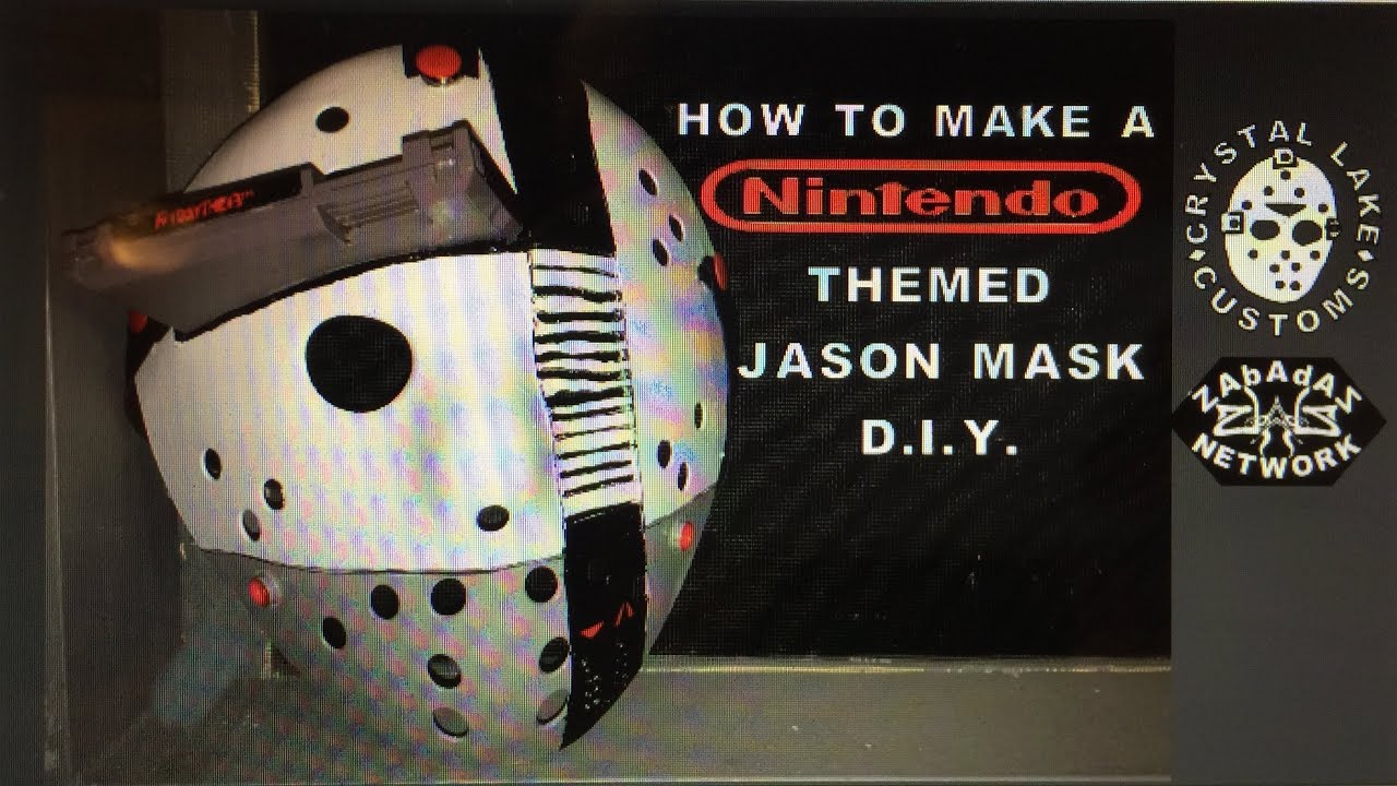 How to Make an NES Themed Jason Mask Crystal lake customs - YouTube