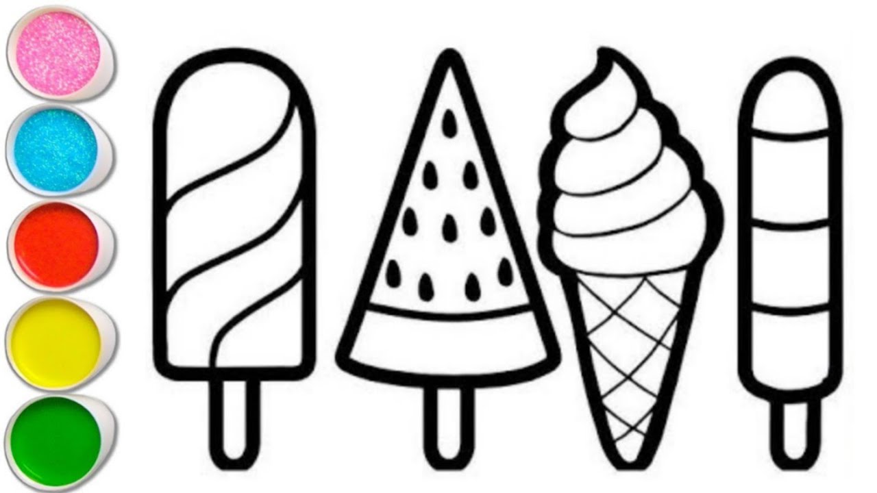How to draw ice cream| easy step by step ice cream drawing for toddlers ...