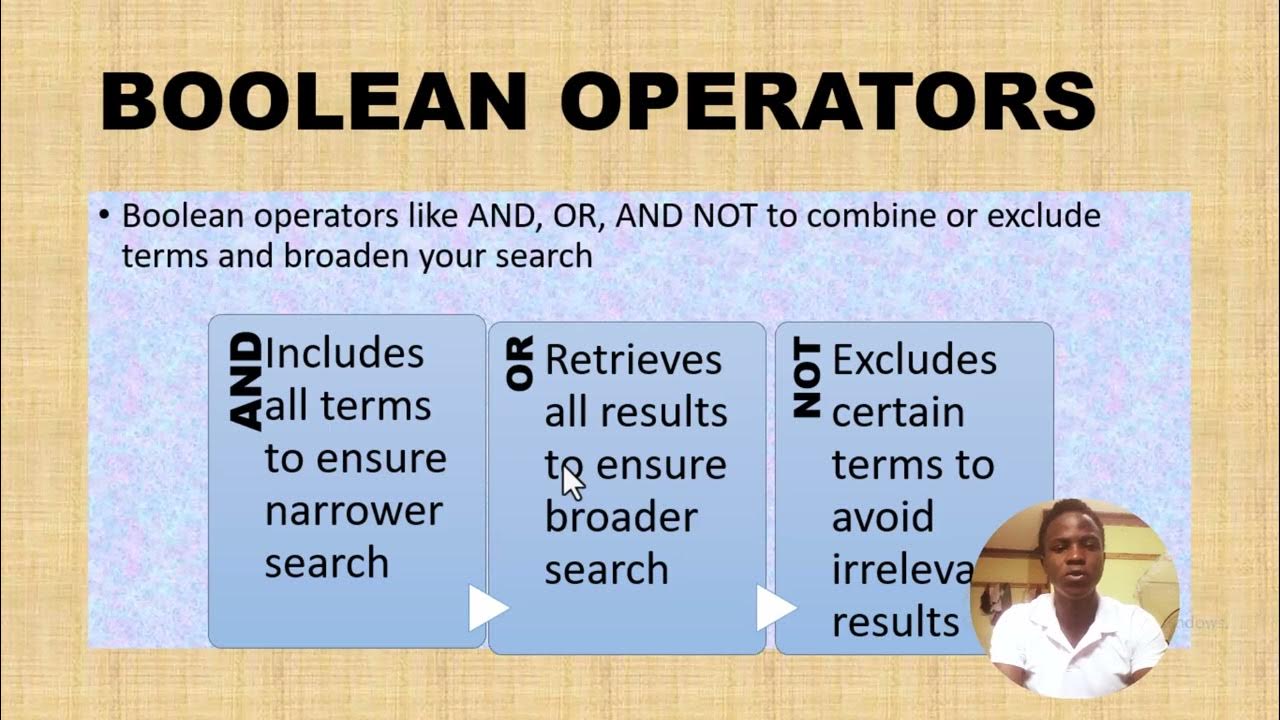 Components of a Search Strategy | Key Terms, Search Terms & Boolean ...