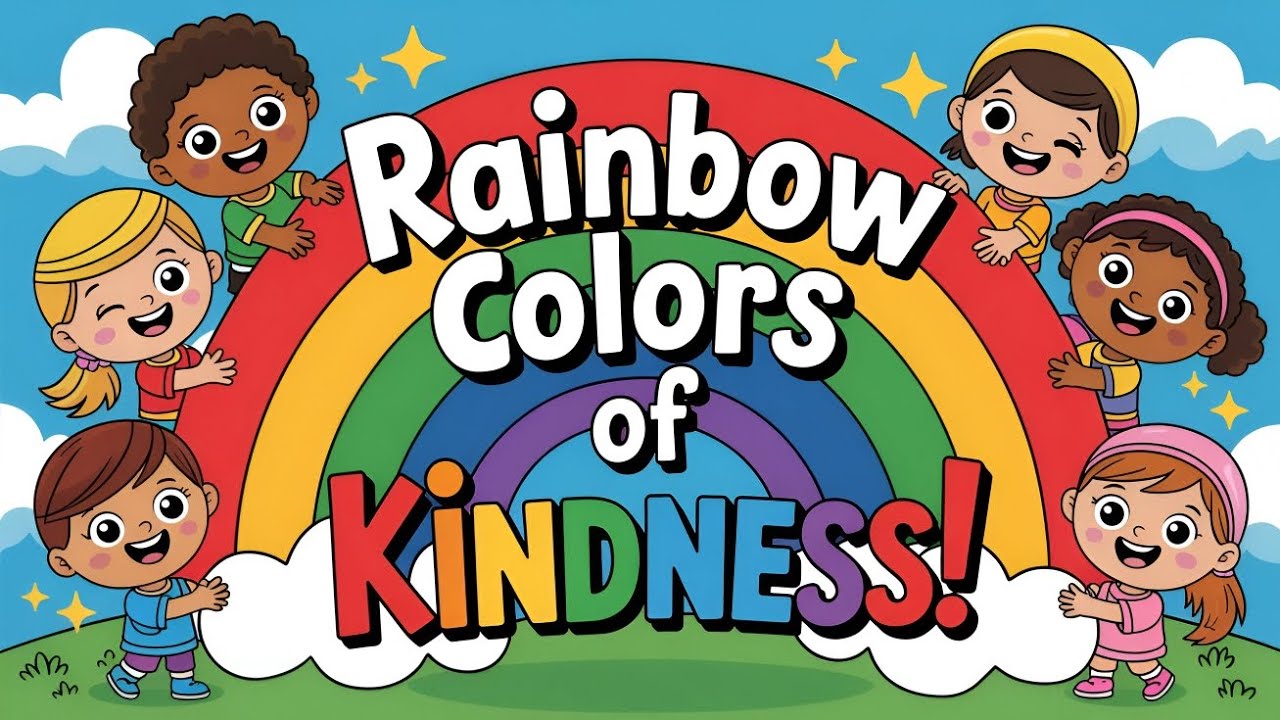 "Rainbow Colors of Kindness 🌈💖 | Learn Colors & Empathy | Fun Song for ...
