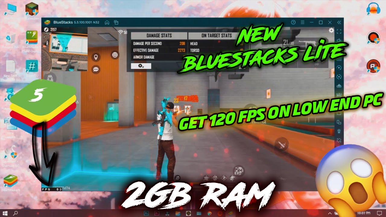 Bluestacks 5 Lite Optimized Run 240 FPS On Low End PC (PROOF) | MELHOR ...