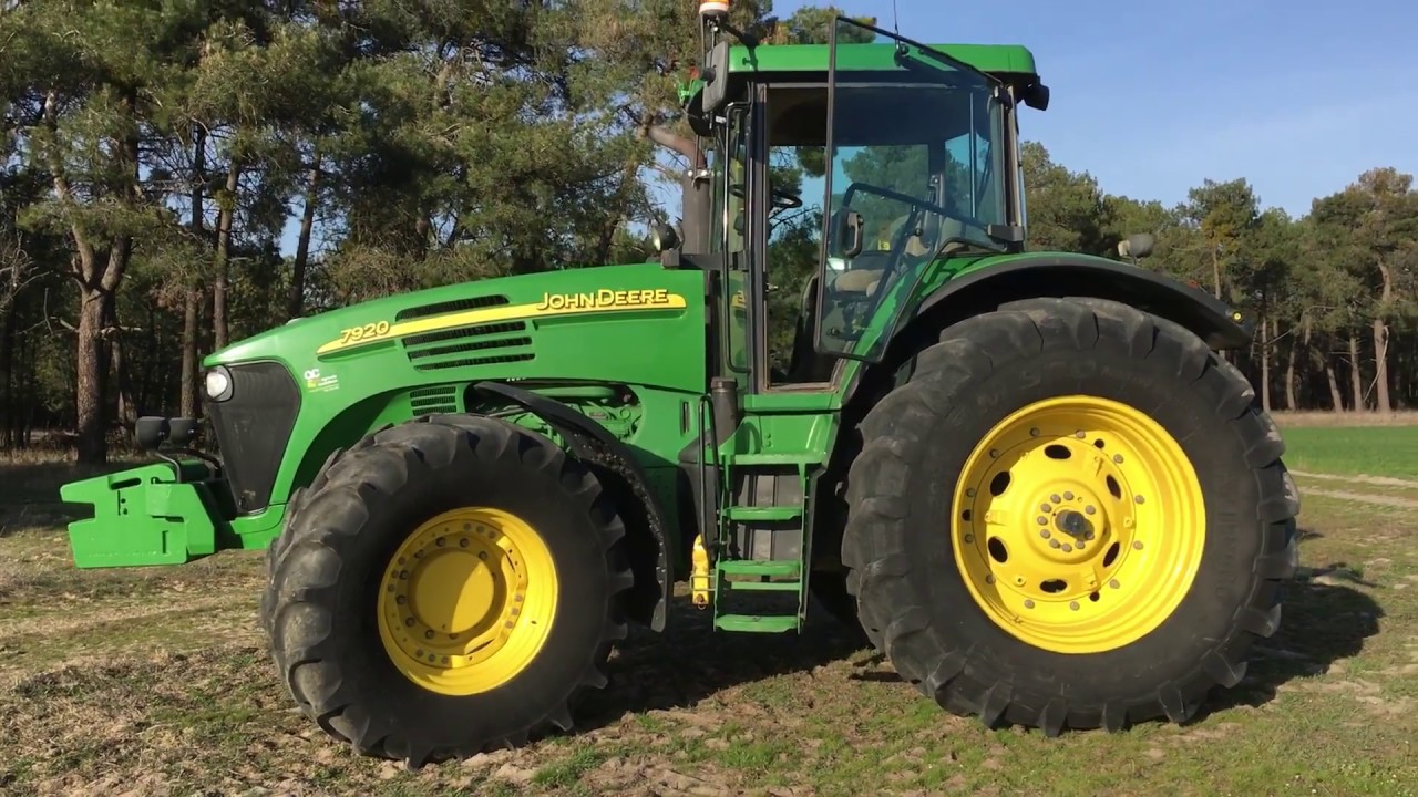 John Deere 7920 tractor Sound + Technical data - YouTube