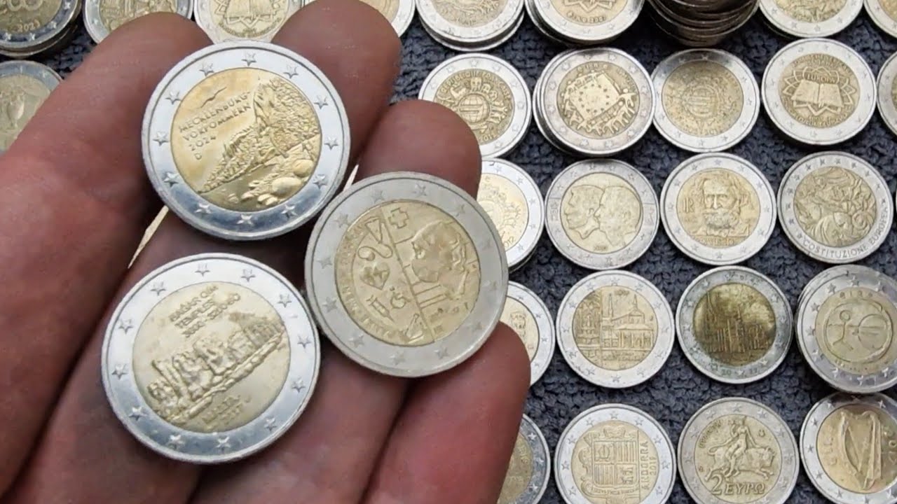 2 euro's, 2000€ euro coin hunt! Collectable, Rare! - YouTube