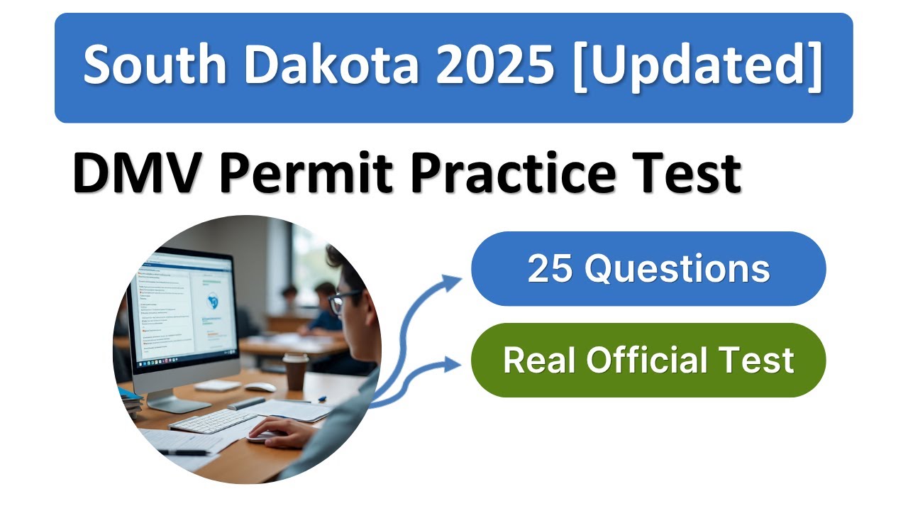 South Dakota DMV Permit Practice Test 2025 [UPDATED] Real Questions ...