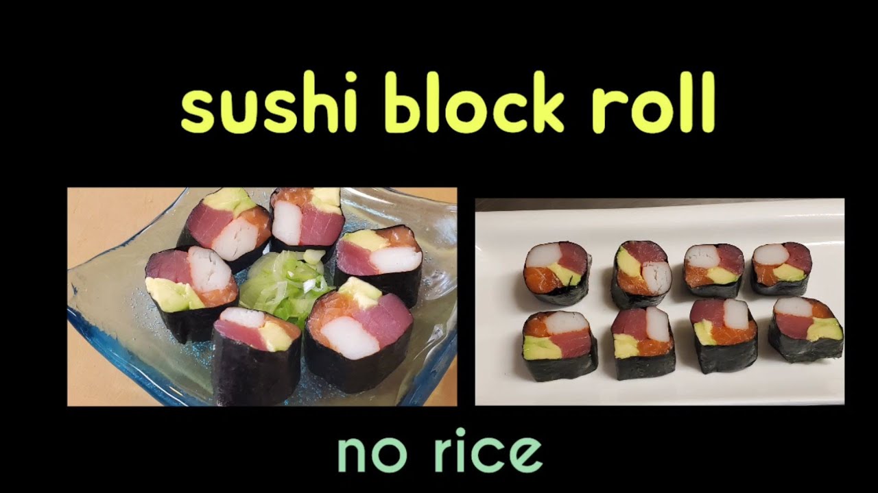 Sushi block roll - YouTube